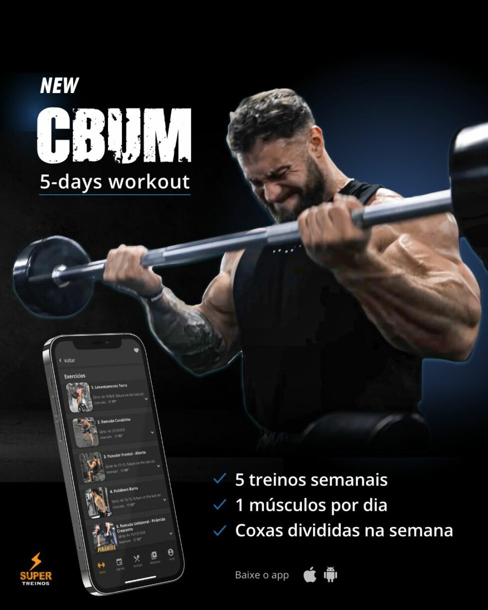 Treino Completo do CBum para 5 dias na semana.